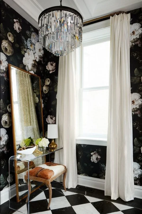Midnight florals: 8 rooms that will make you swoon — ASHLINA KAPOSTA