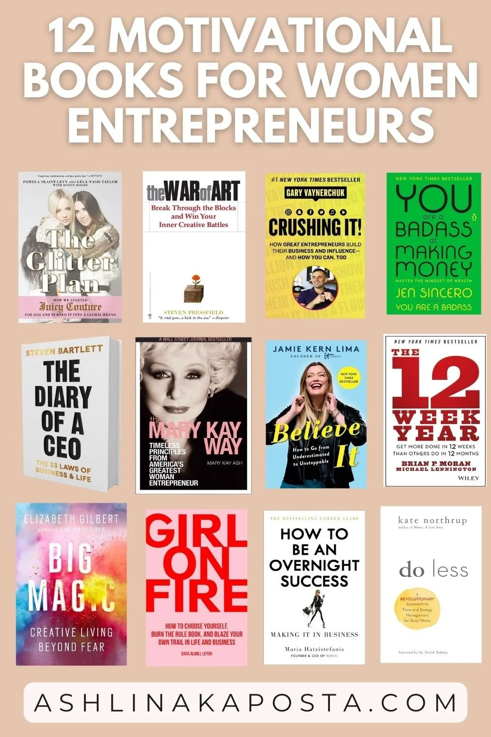 12 of the best business inspiration books for women entreprenuers ...