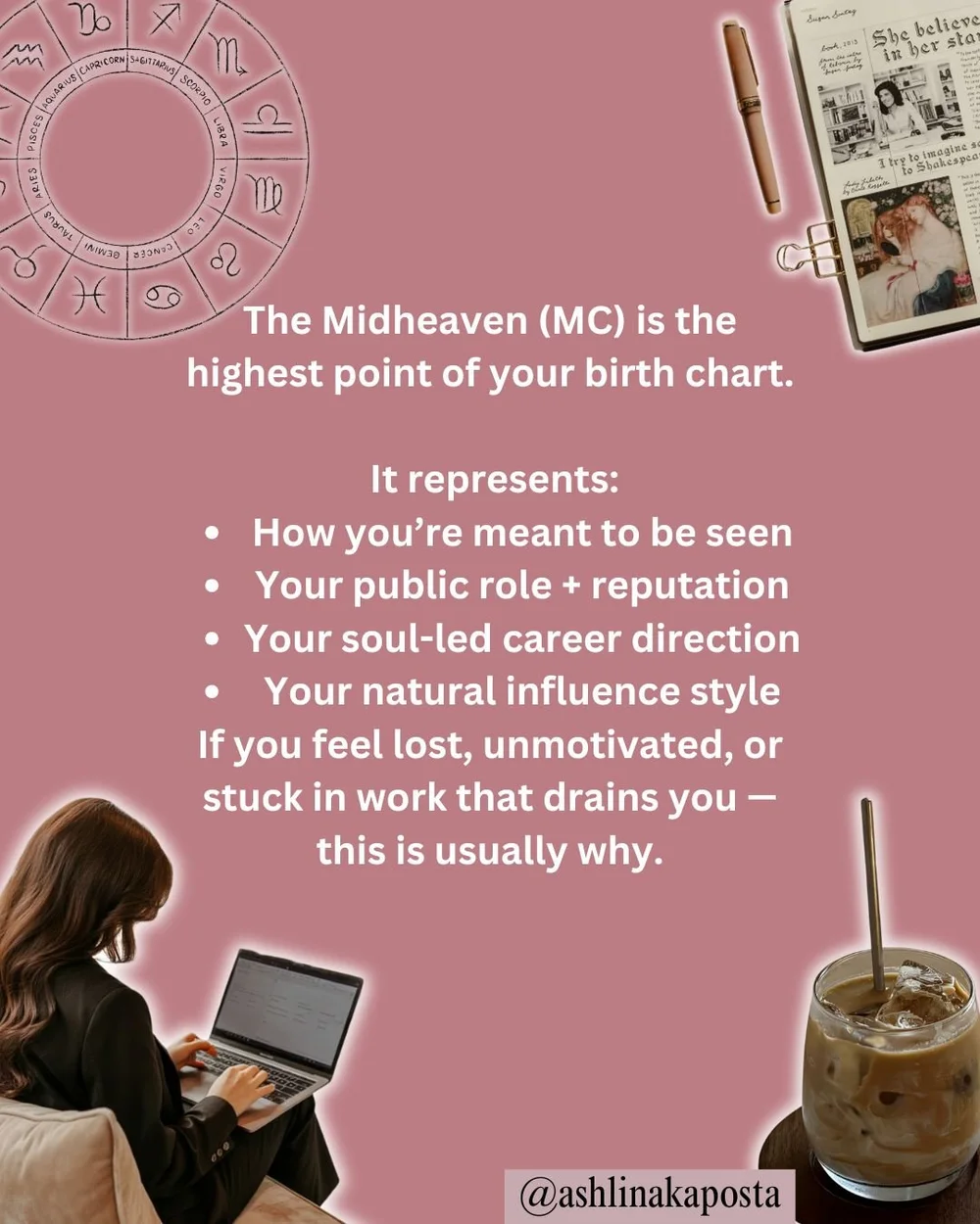 The Midheaven of Your Birth Chart Is Your Soul Purpose Guide — ASHLINA ...