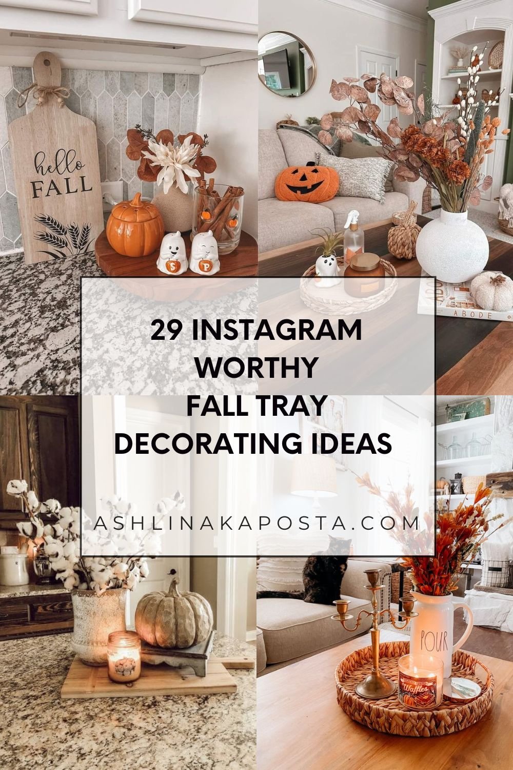 29 Fall Tray Decor Ideas That Will Make Your Home Instagram Worthy ...