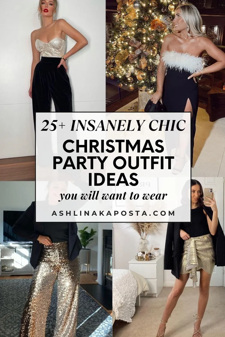 What to Wear to a Christmas Party: 25+ Classy and Chic Outfit Ideas ...