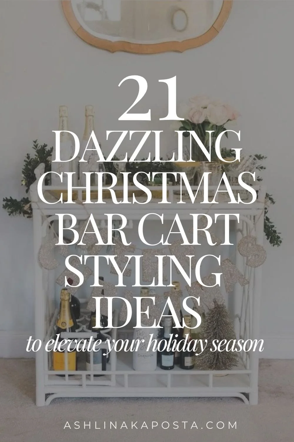 21+ Dazzling Christmas bar cart styling ideas To Elevate Your Christmas ...