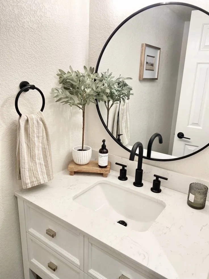 10 Clever ways to style your small bathroom countertop space — ASHLINA ...