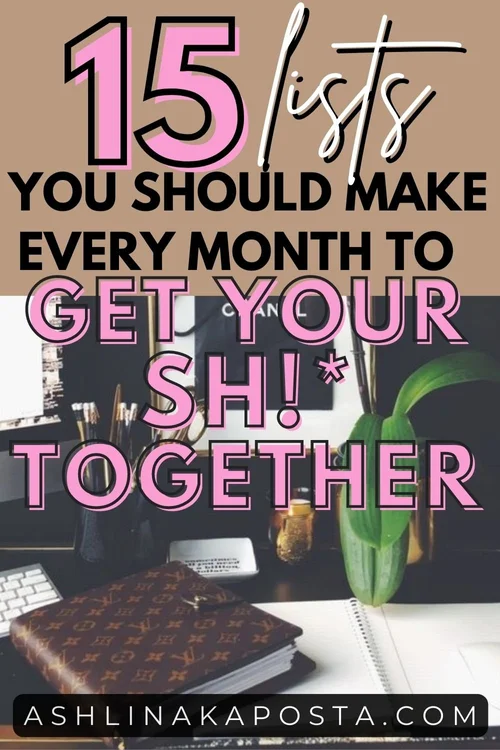 The benefits of making lists & 15 lists that will help organize your ...