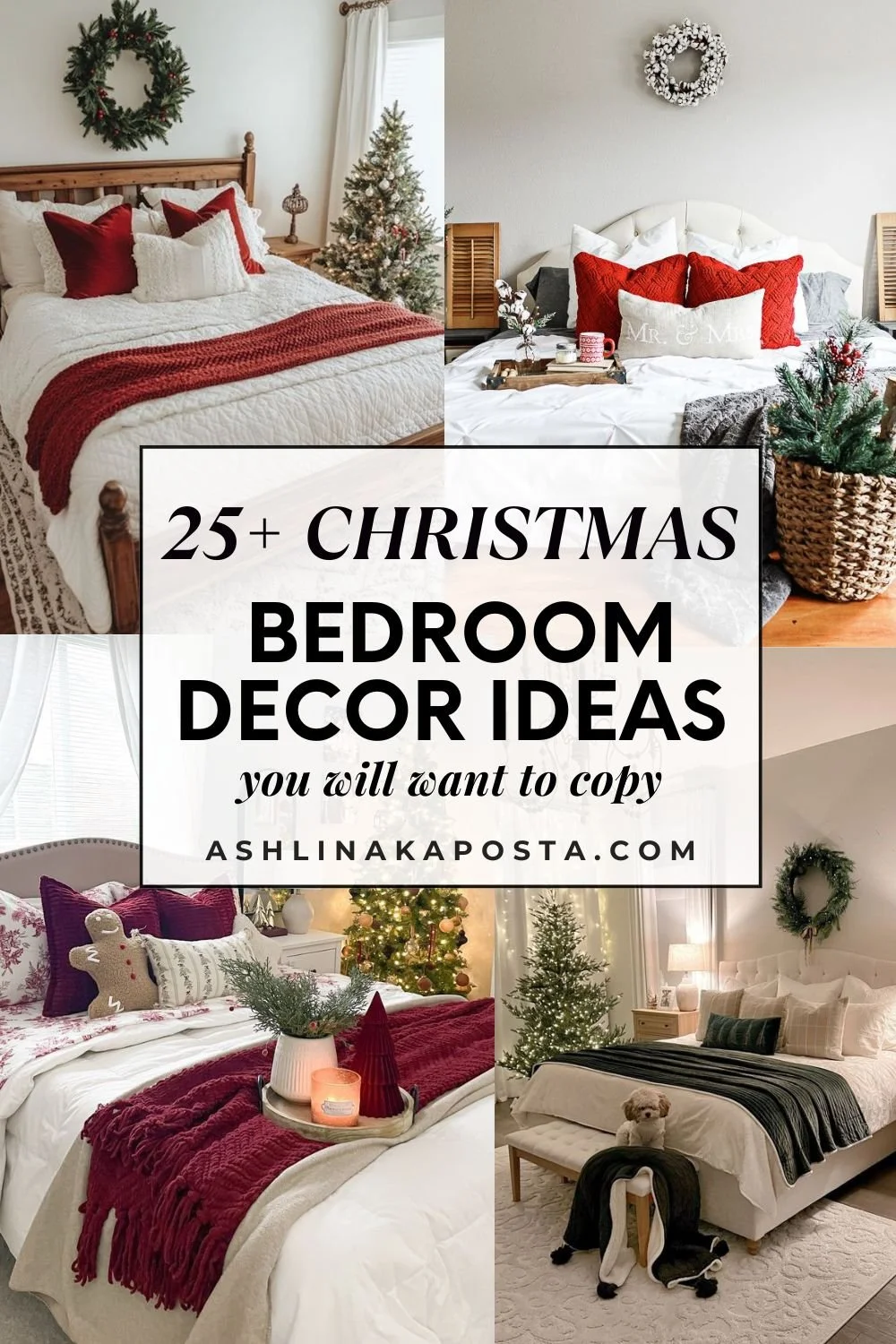 25+ Festive and Cozy Christmas Bedroom Decorating Ideas You Will Want ...