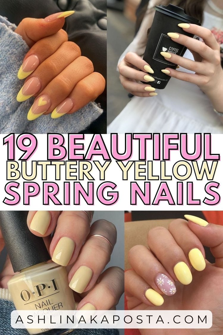 25+ Best Butter Yellow Manicure Ideas to Inspire Your Perfect Spring ...