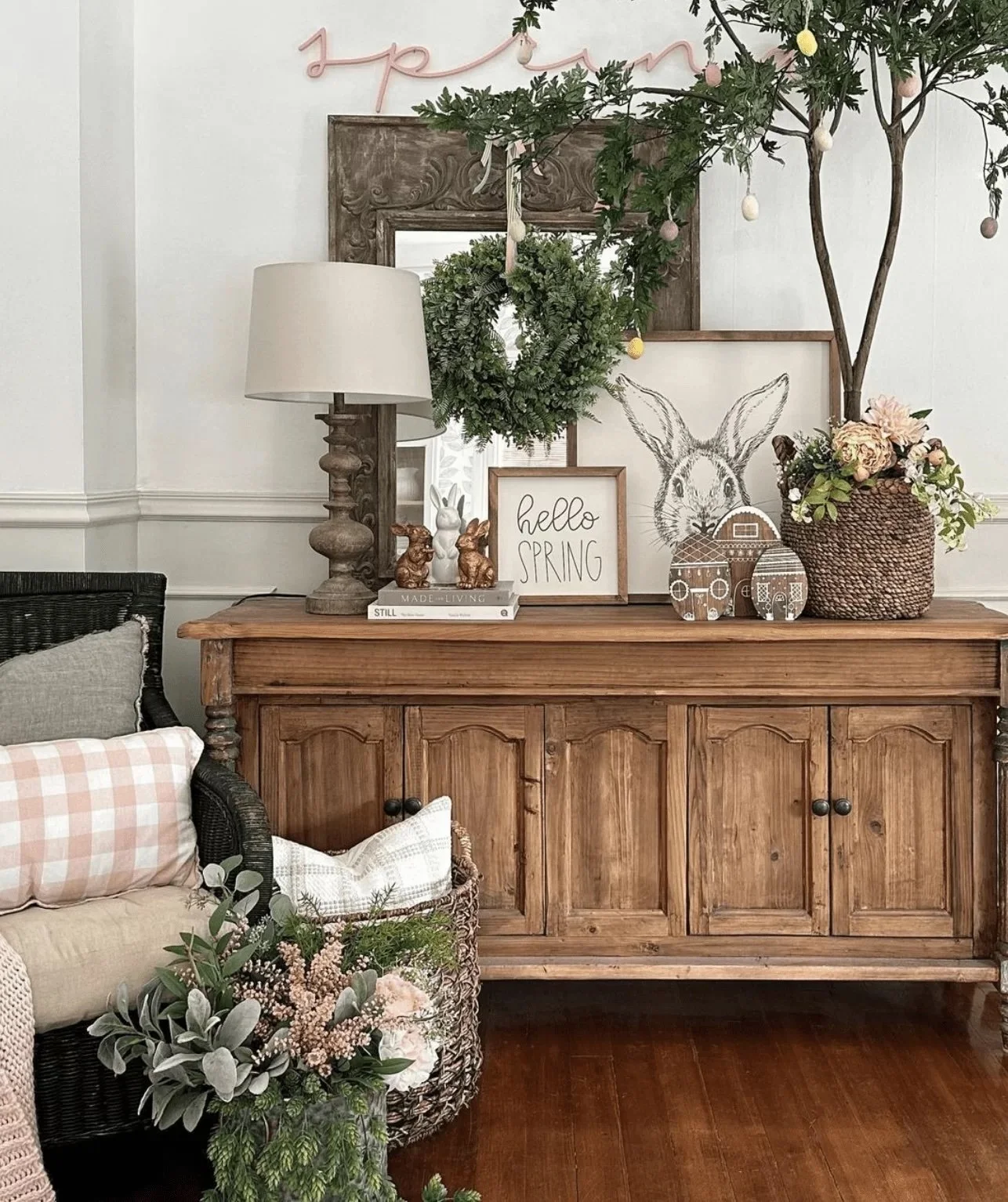 16 Cozy & Charming Easter Home Decor Centerpiece Ideas that are Simple ...