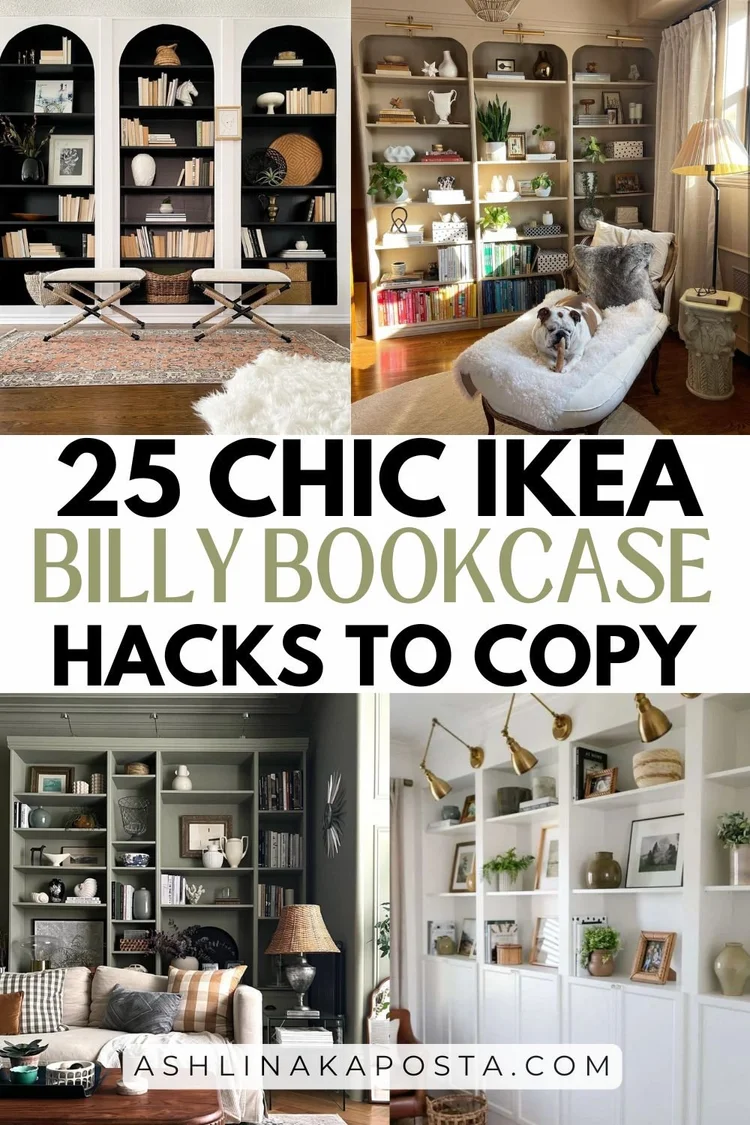 How Transform Your IKEA BILLY Bookcase: 25 Chic Hacks for a Restoration ...