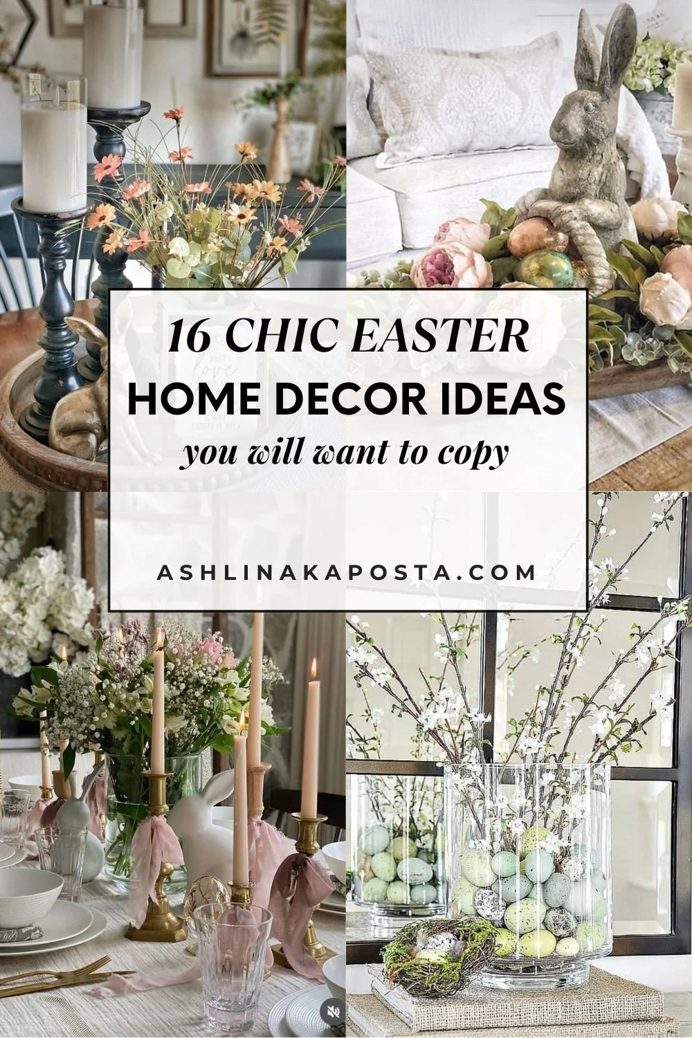16 Cozy & Charming Easter Home Decor Centerpiece Ideas that are Simple ...