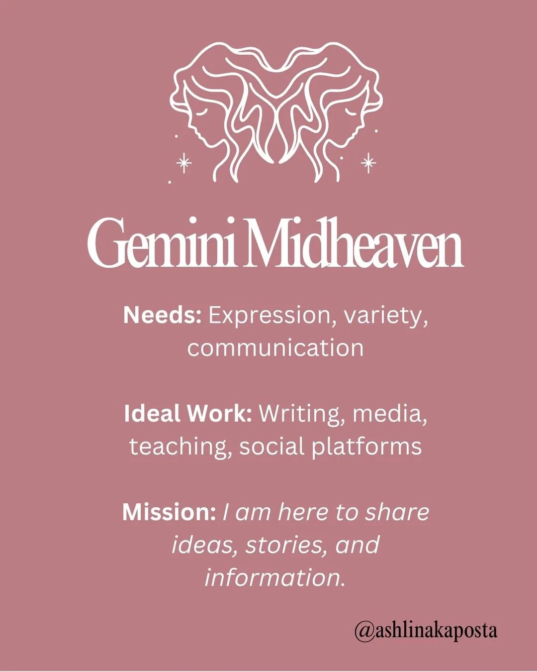 The Midheaven of Your Birth Chart Is Your Soul Purpose Guide — ASHLINA ...