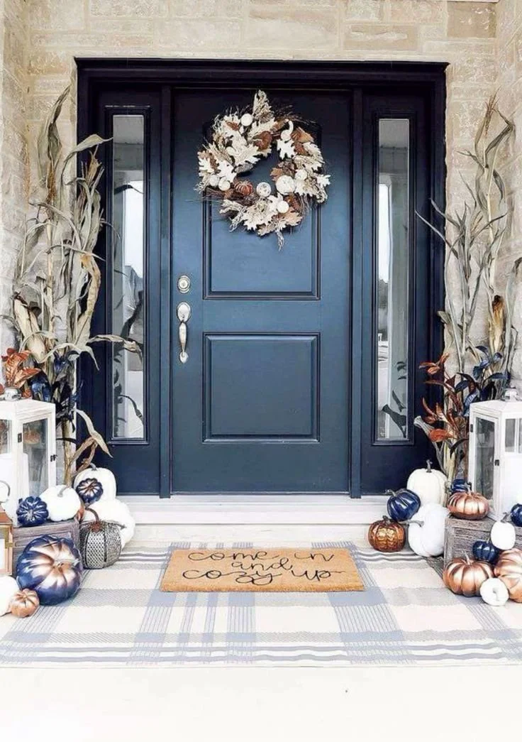 20 Beautiful Blue Pumpkin Decor Ideas For Fall — ASHLINA KAPOSTA