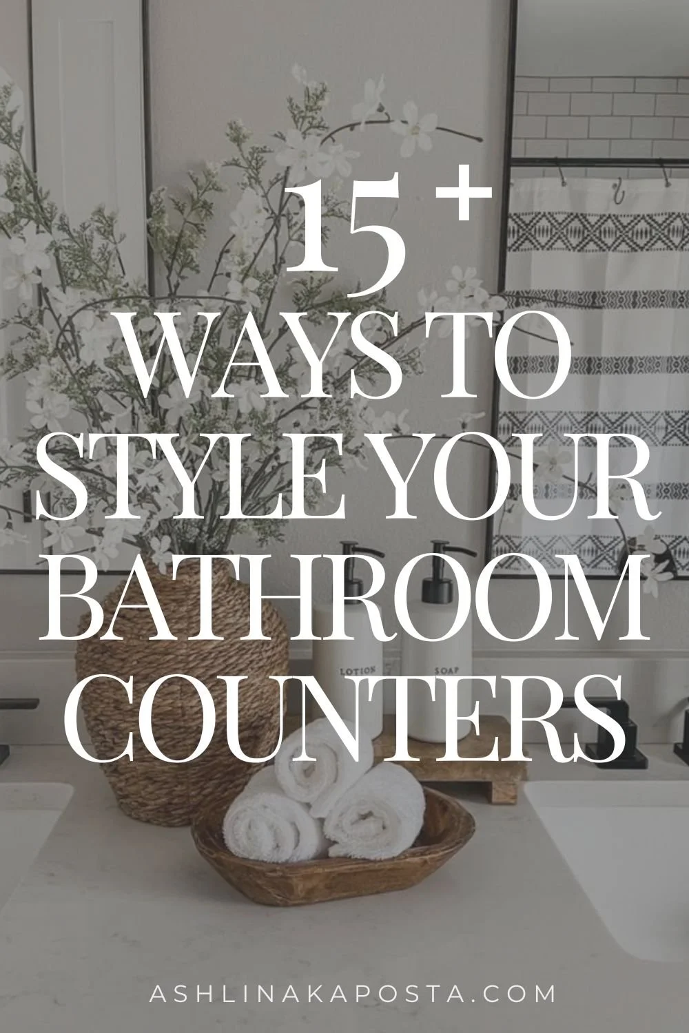 15+ Clever ways to style your small bathroom countertop space — ASHLINA ...