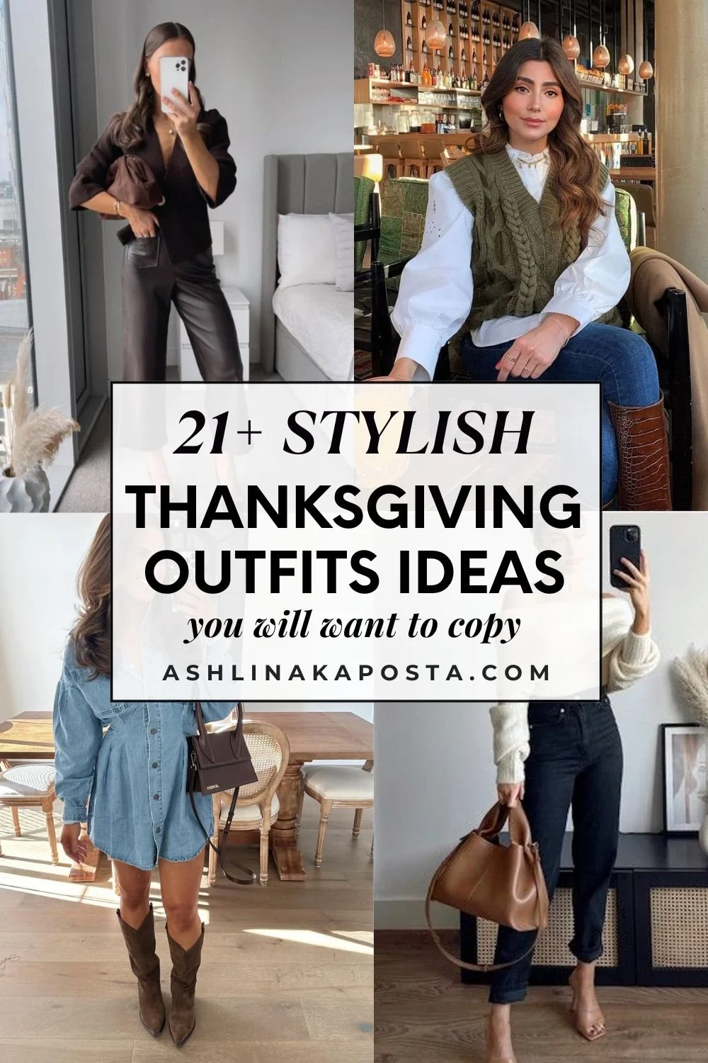 21+ Super Chic Thanksgiving Outfit Ideas that you will want to copy for ...