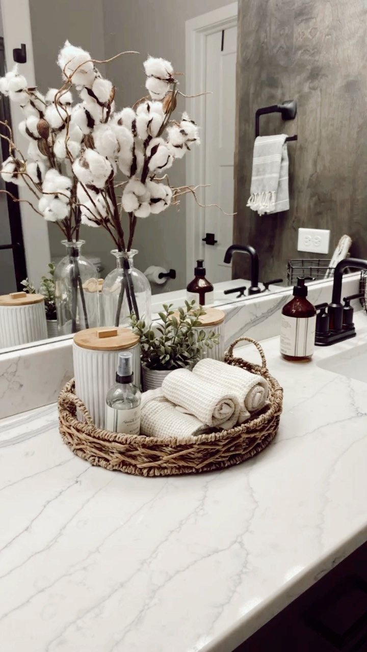 10 Clever ways to style your small bathroom countertop space — ASHLINA ...