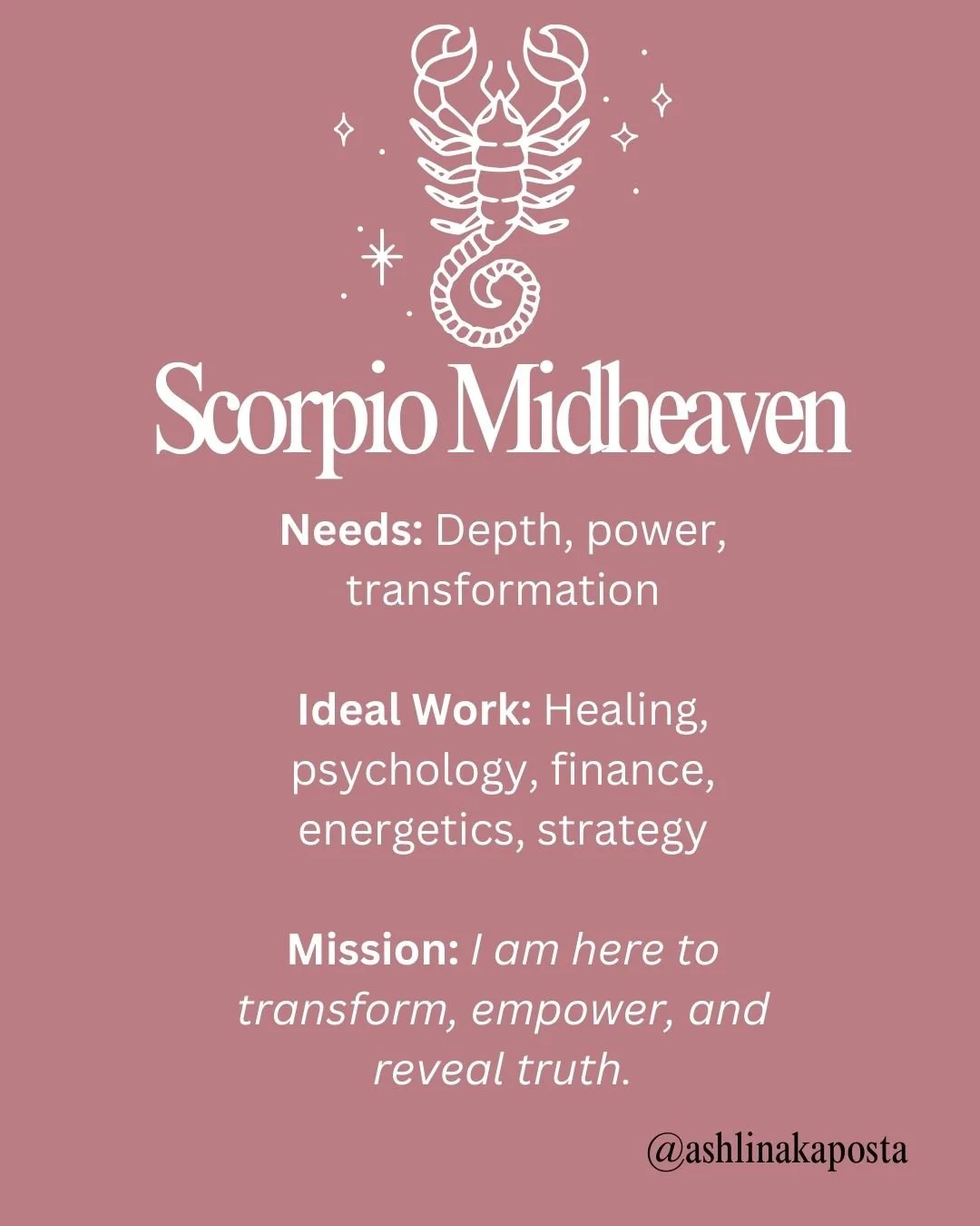 The Midheaven of Your Birth Chart Is Your Soul Purpose Guide — ASHLINA ...