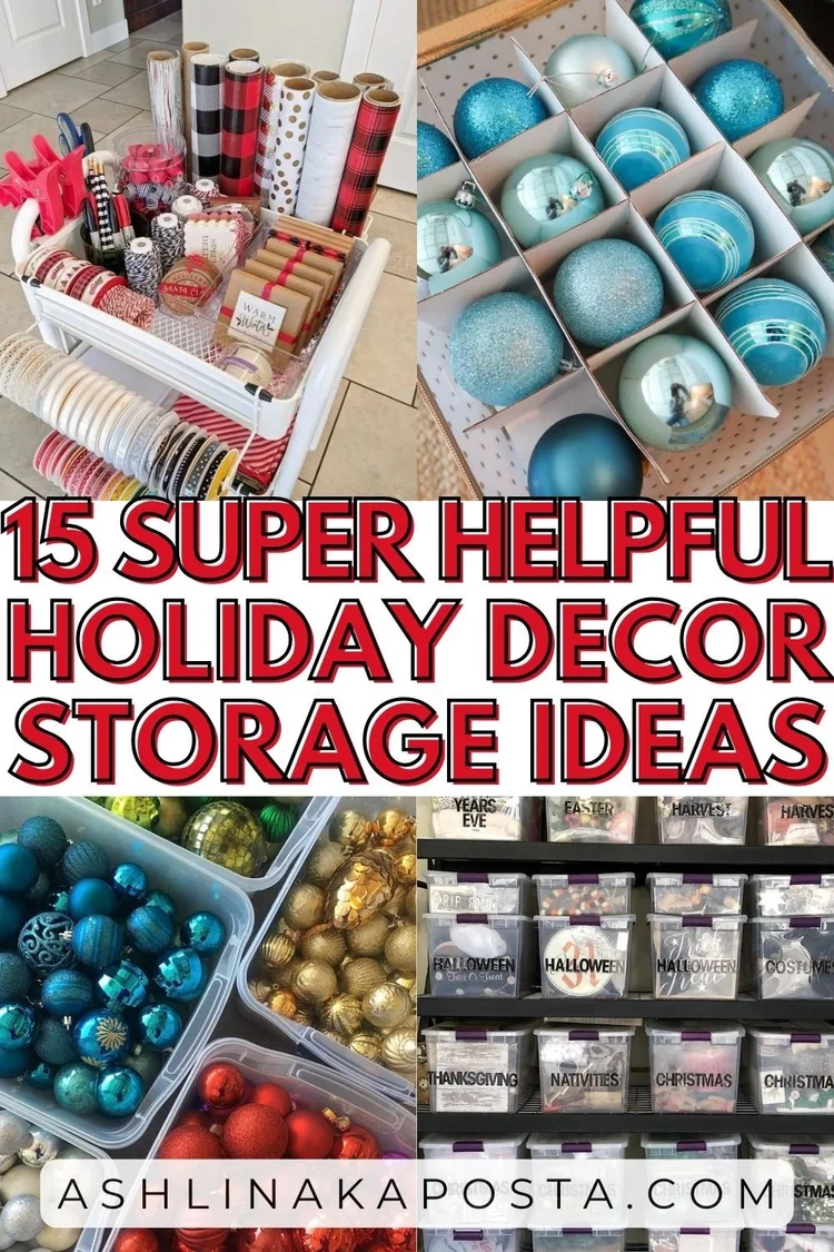 15+ GENIUS SMALL SPACE CHRISTMAS DECOR STORAGE HACKS AND ORGANIZATION ...