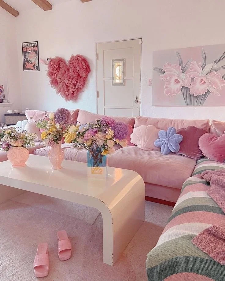 24 Feminine & Vibrant Living Room Decorating Ideas that will boost your ...