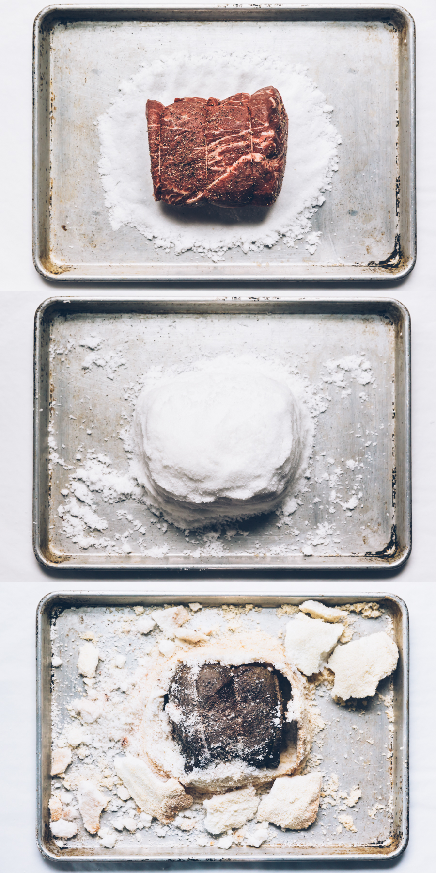 salt-roasted beef with lemon-hazelnut pesto, pears and celery root ...