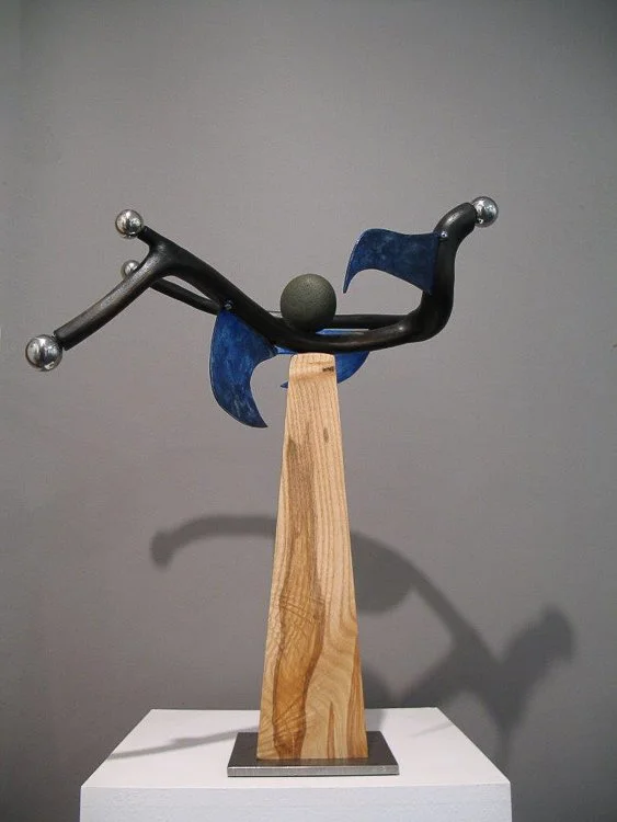 Balanced Wood Sculpture