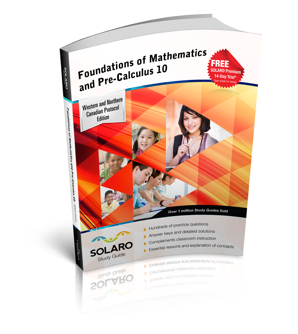SOLARO Study Guides Foundations Of Mathematics And Pre Calculus 10 SOLARO Study Guides Foundations Of Mathematics And Pre Calculus 10