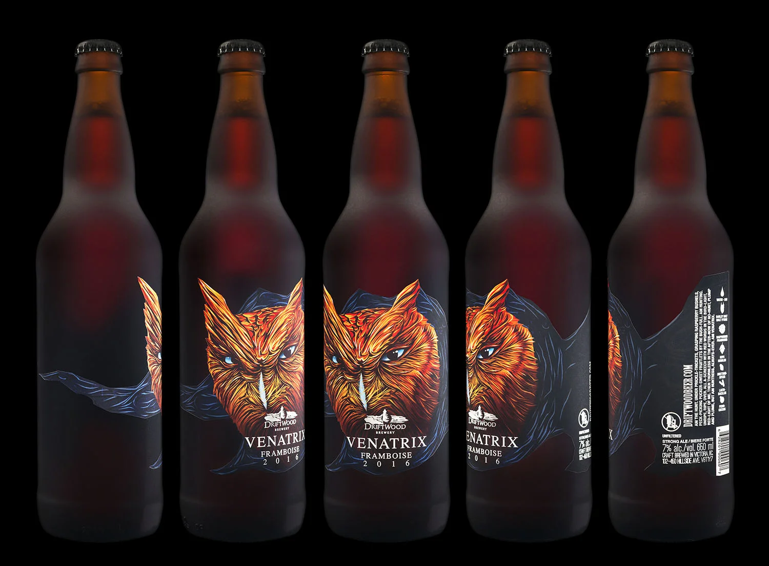 Venatrix Craft Beer Branding - Driftwood Brewery - HGC
