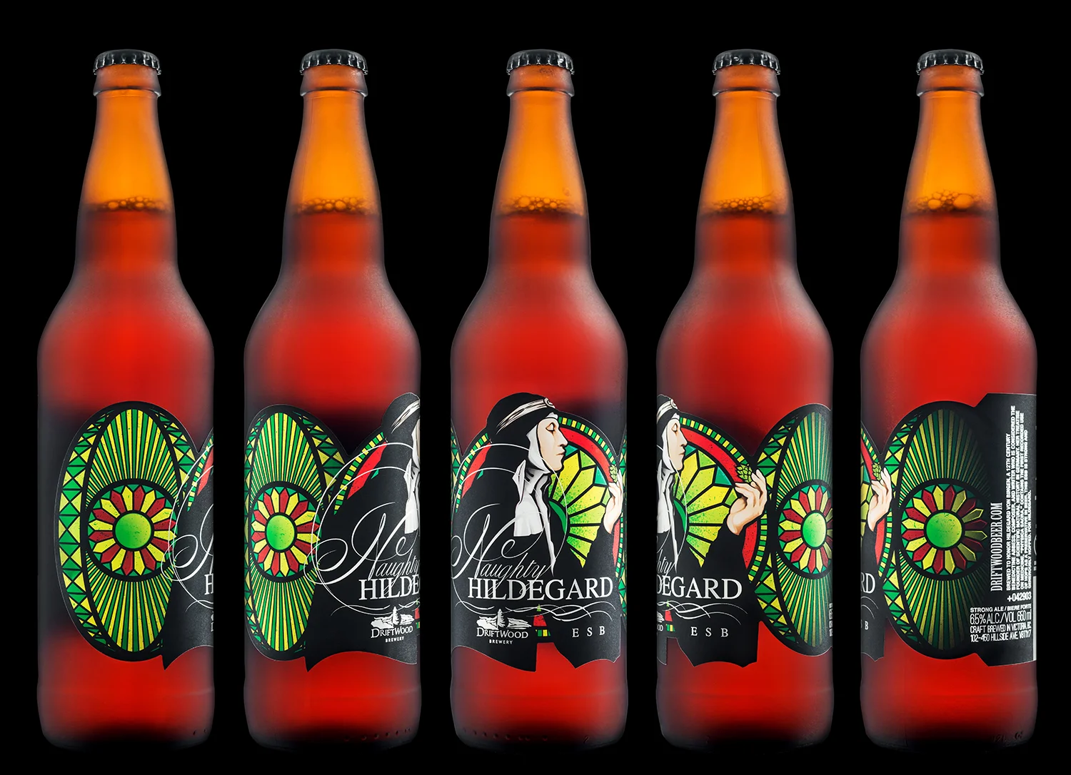 Naughty Hildegard ESB - Craft Beer Label and Box Design - HGC