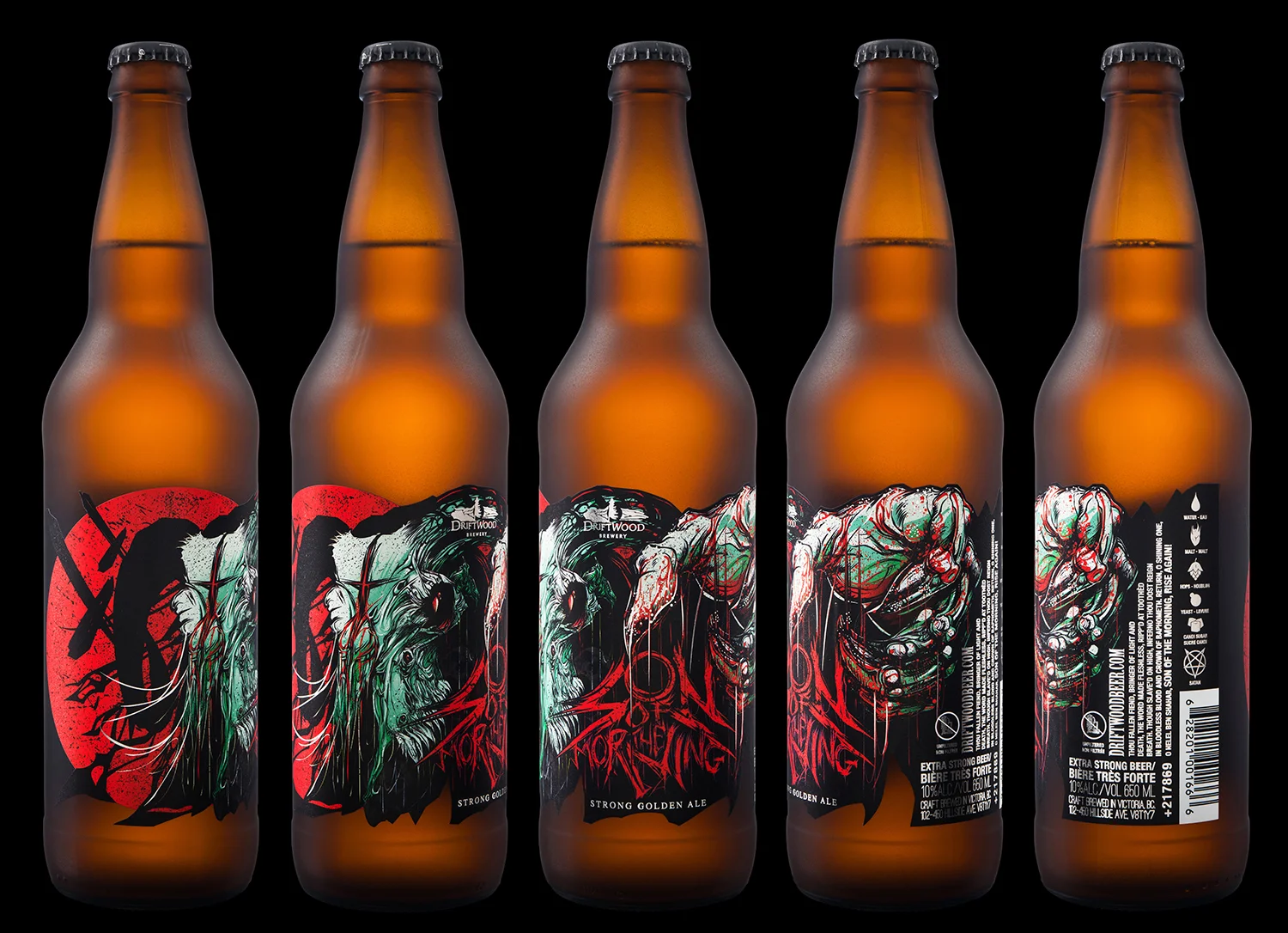 Son of the Morning Ale Label - Dark Craft Beer Design - HGC