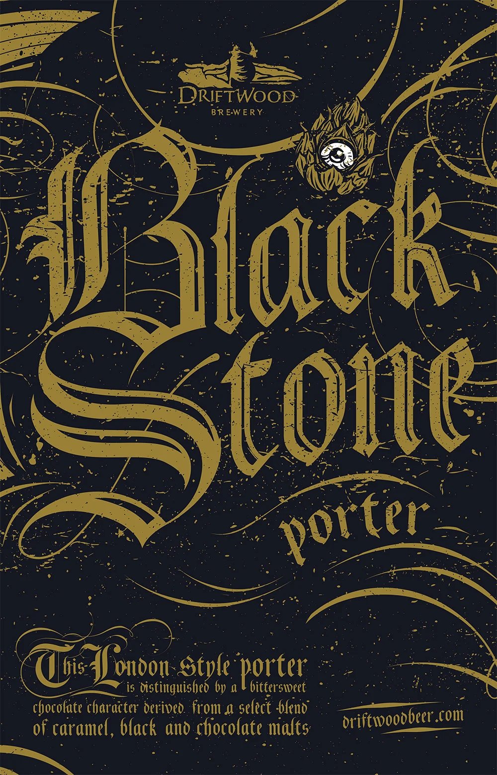 Blackstone Porter Label Design - Craft Beer Branding - HGC