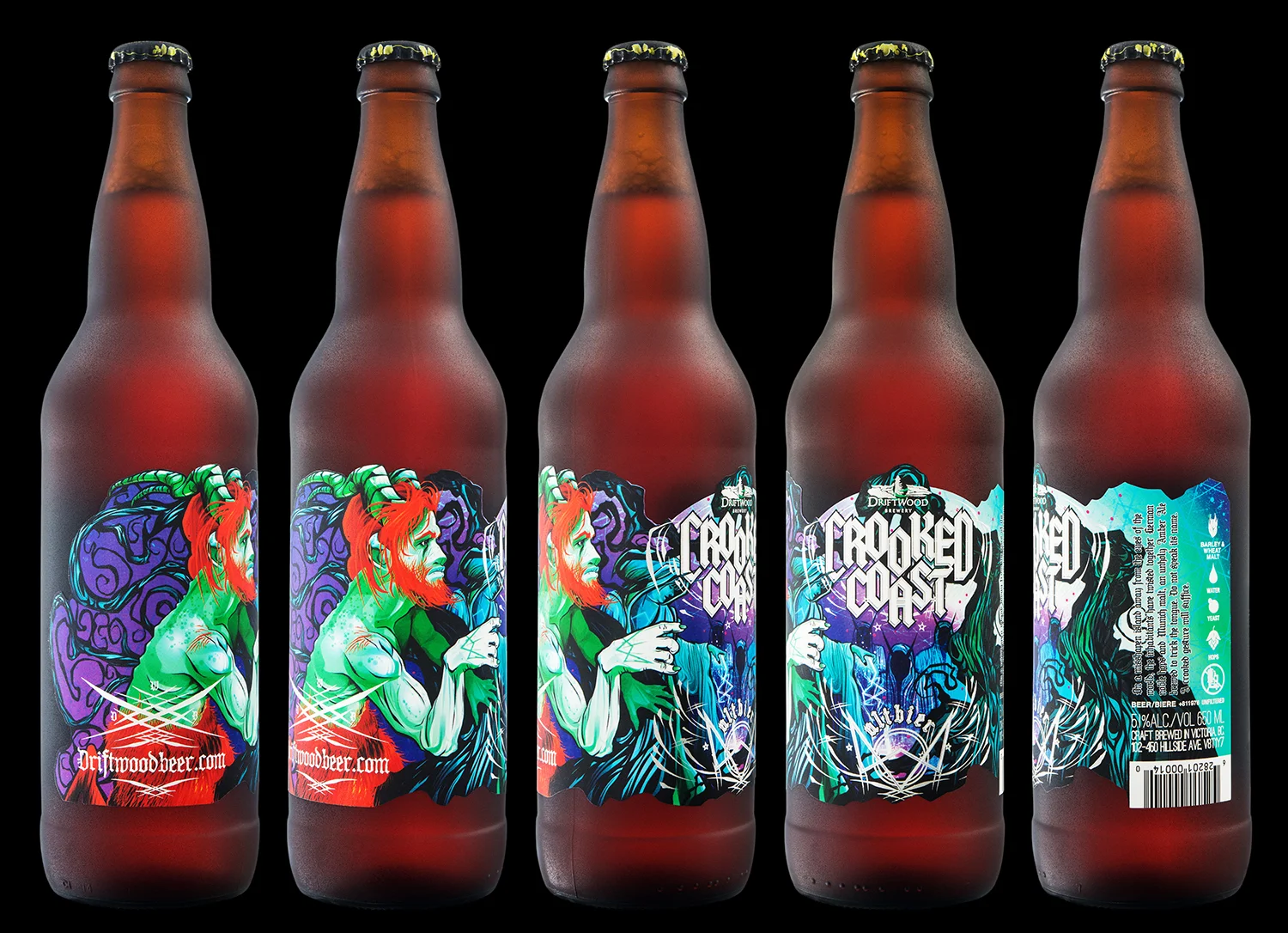 Crooked Coast Altbier Label Design - Craft Beer Branding - HGC