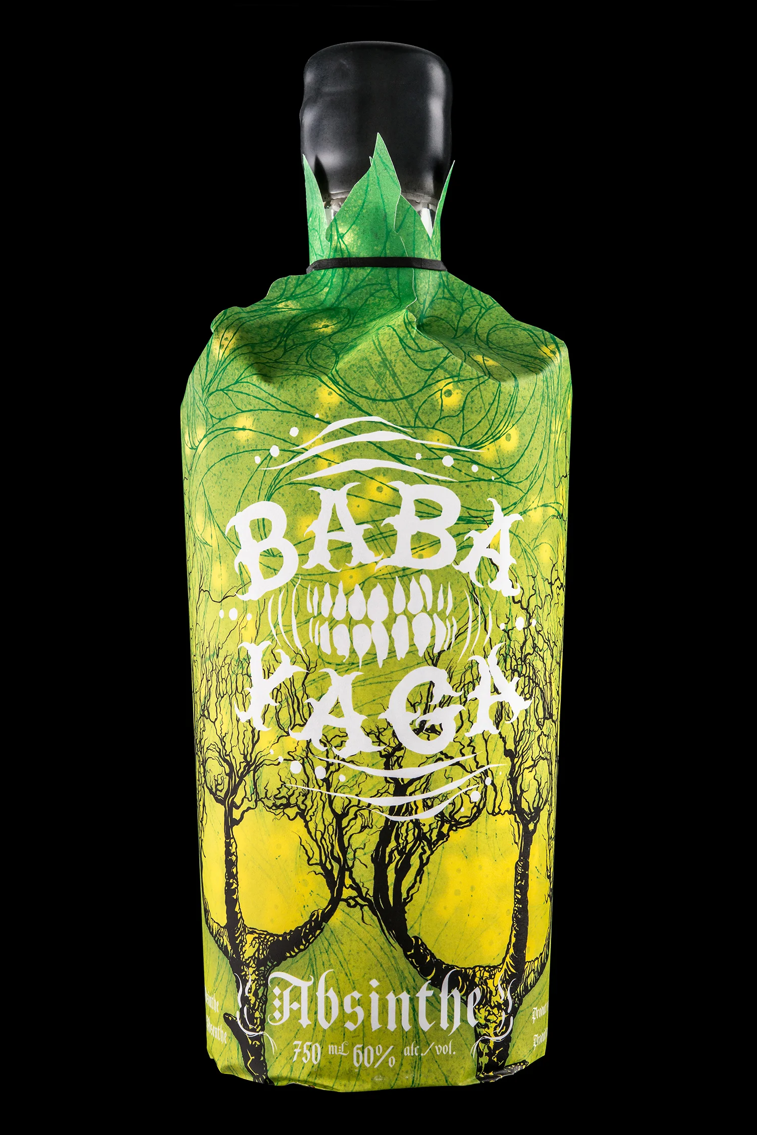 Baba Yaga Absinthe Label Design - Enchanting Craft Spirits Branding - HGC