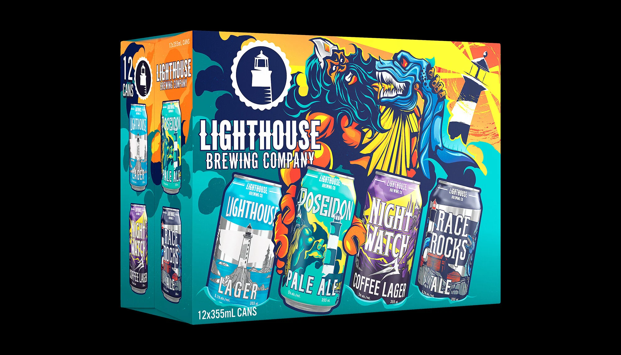 Lighthouse Brewing - Craft Beer Branding & Brewery Logos - HGC