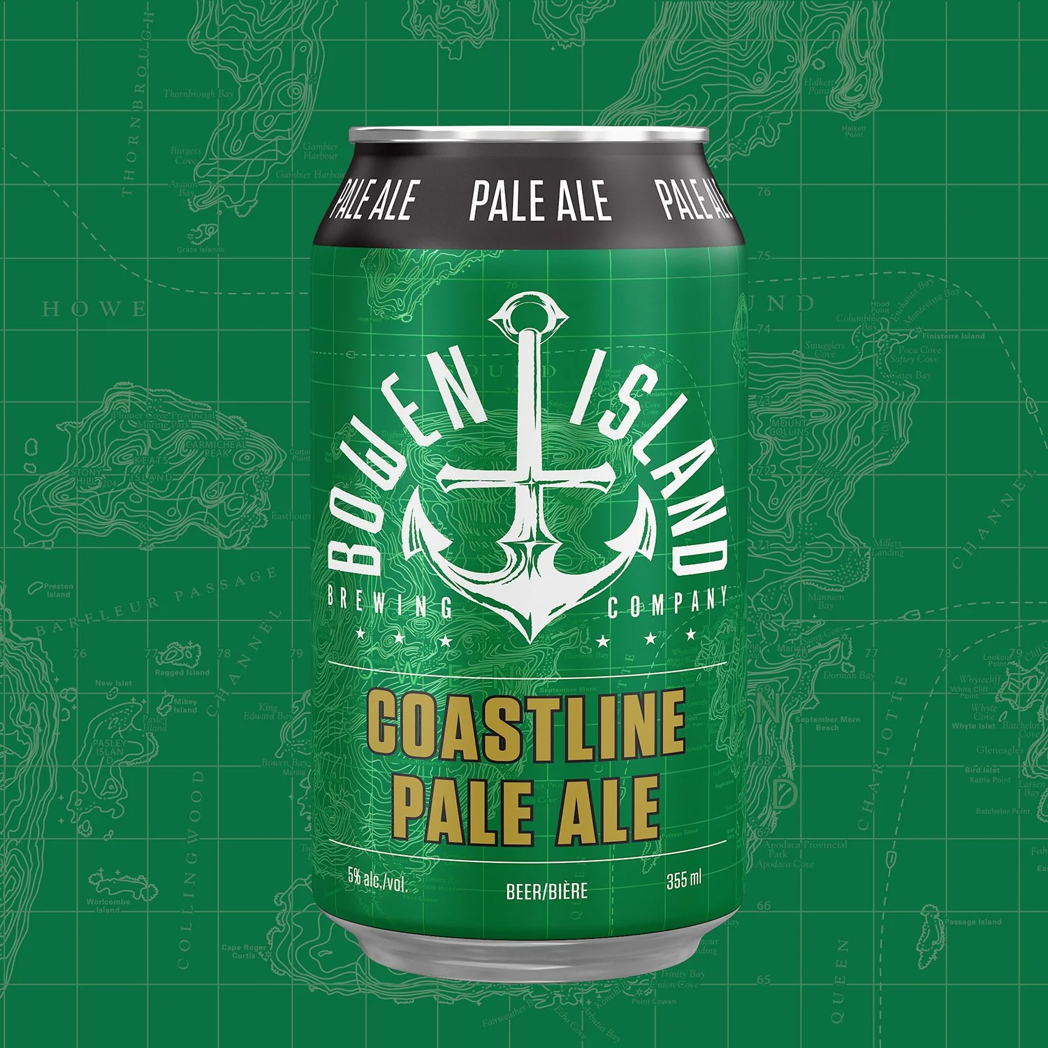 Bowen Island Brewing Rebrand - Craft Beer Logo Design - HGC