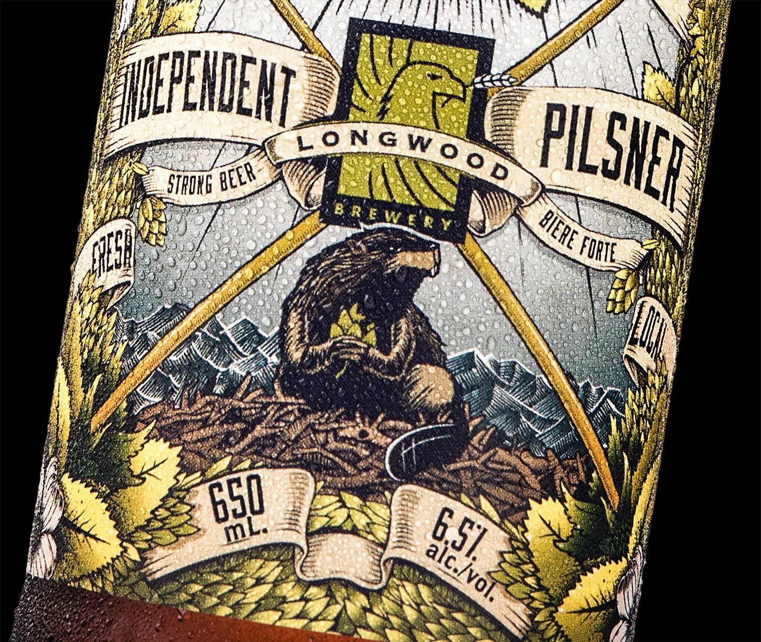 Independent Pilsner Branding - Craft Beer Label Design - HGC