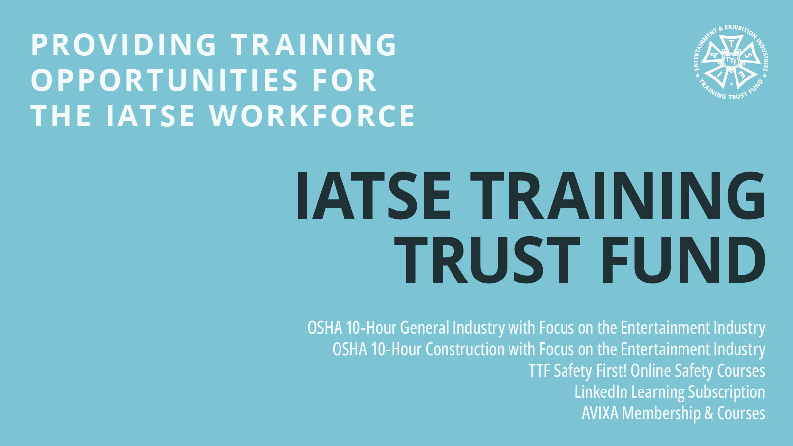 Social Media Assets — IATSE Training Trust Fund