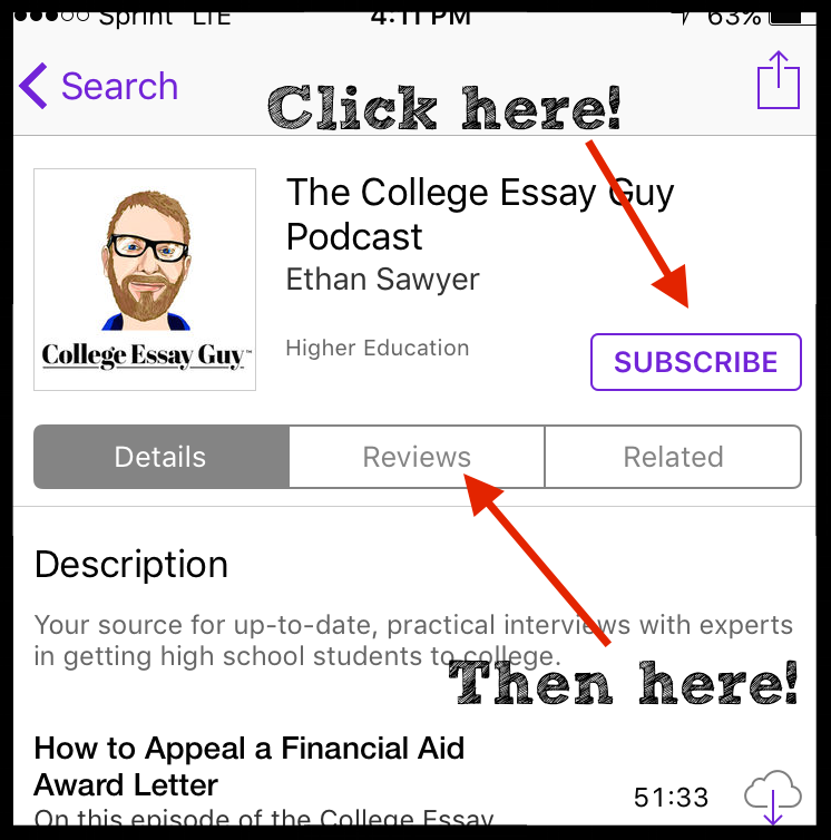 College Essay Guy Podcast