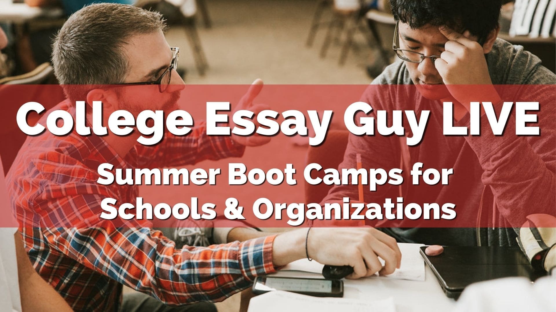 College Essay Guy Workshops & Speaking Events