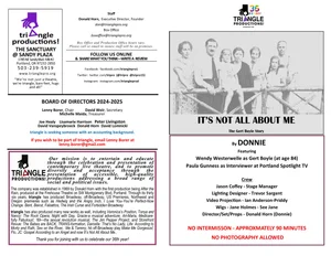 It's Not All About Me — triangle productions!