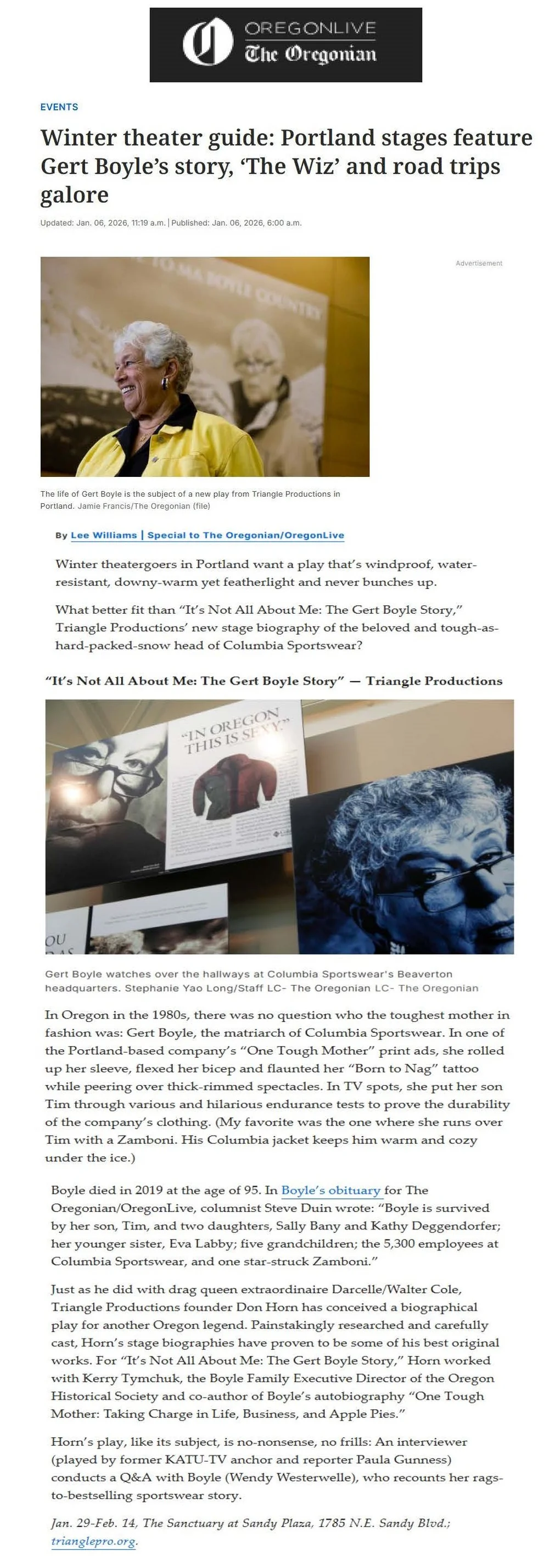 It's Not All About Me — triangle productions!