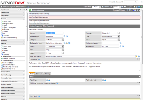 Form Annotations — ServiceNow Elite
