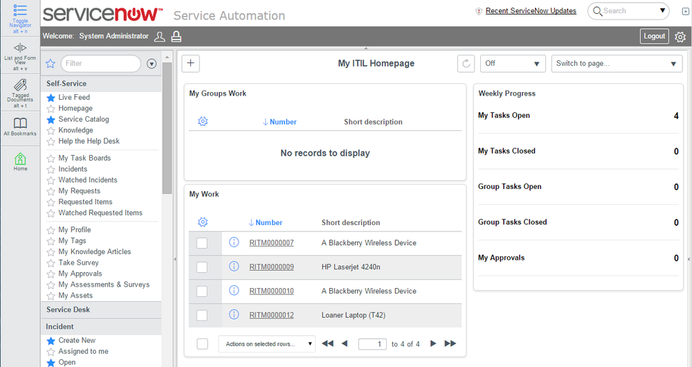 Header Message for ServiceNow — ServiceNow Elite
