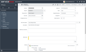 Procurement — ServiceNow Elite