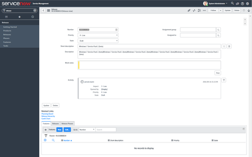 Release Management — ServiceNow Elite