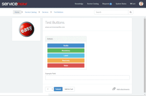 Service Portal: Catalog Item Buttons — ServiceNow Elite