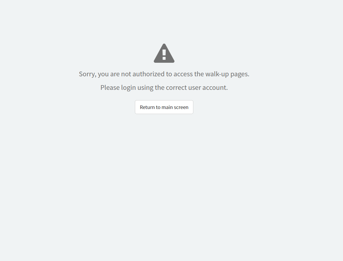 Walk-up Experience — ServiceNow Elite