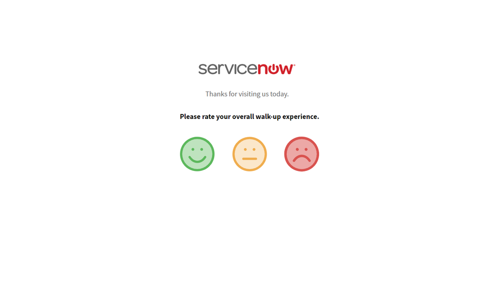 Walk-up Experience — ServiceNow Elite