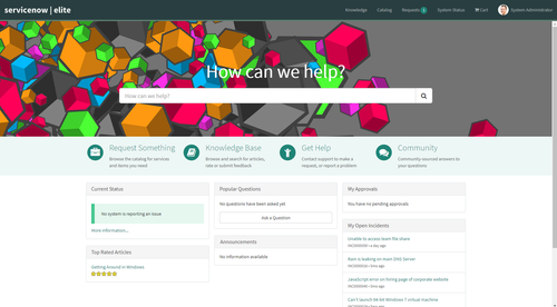 Building a Service Portal — ServiceNow Elite