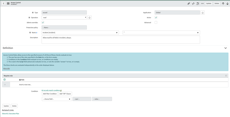 Access Controls — ServiceNow Elite