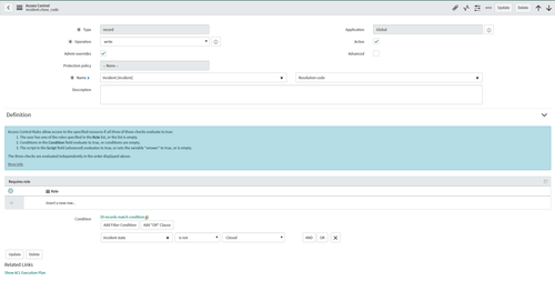 Access Controls — ServiceNow Elite