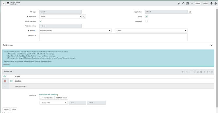 Access Controls — ServiceNow Elite