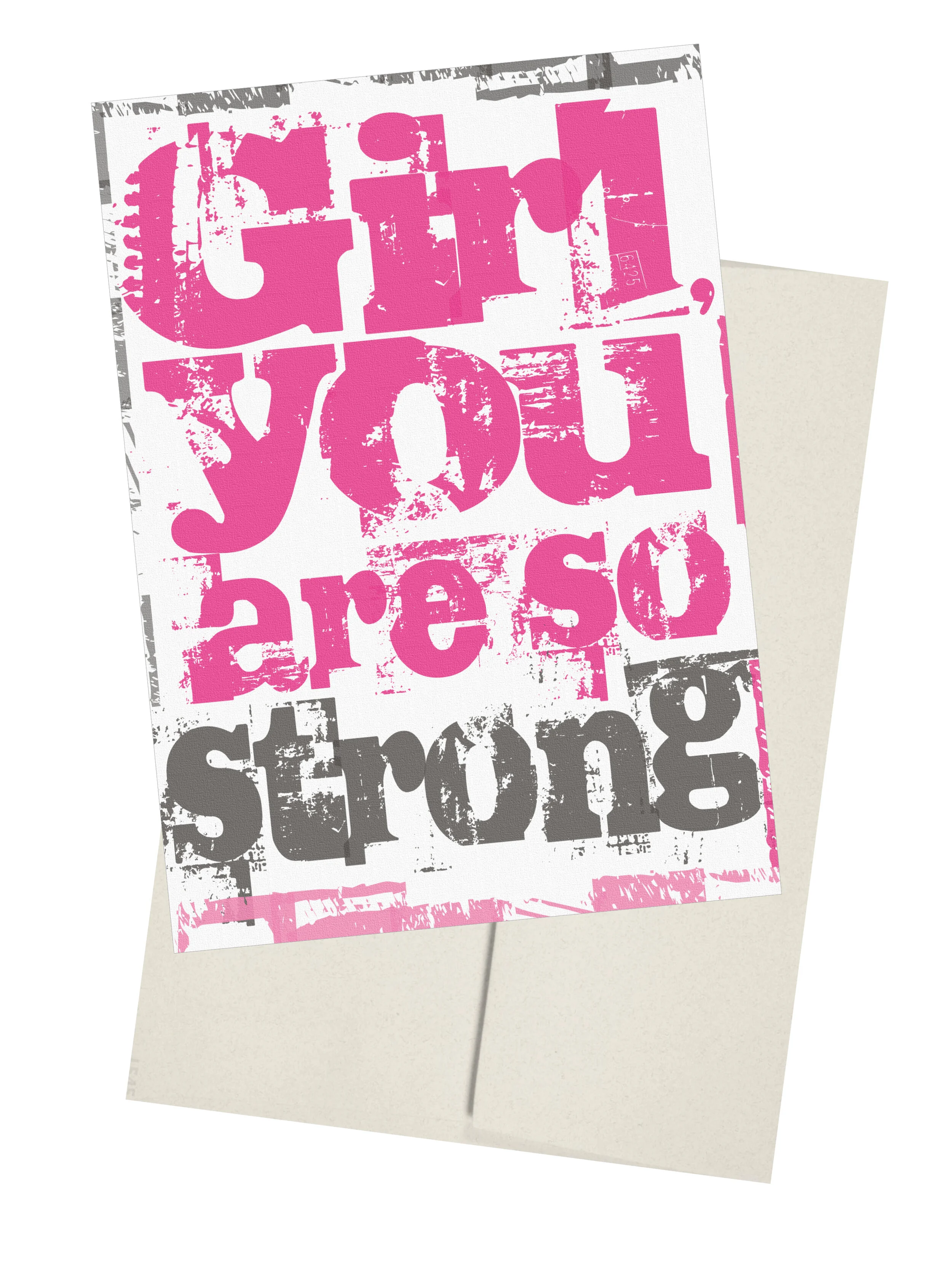 She Was Brave, greeting card to encourage, support. For starting over ...
